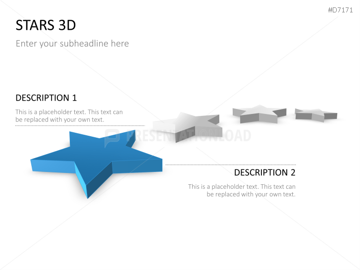 Stars 3D | PowerPoint Templates | PresentationLoad
