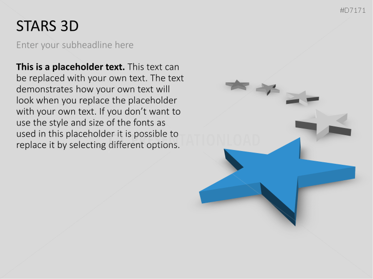 Stars 3D | PowerPoint Templates | PresentationLoad