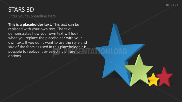 Stars 3D | PowerPoint Templates | PresentationLoad