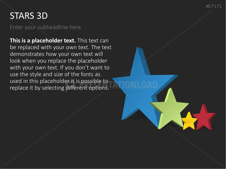Stars 3D | PowerPoint Templates | PresentationLoad