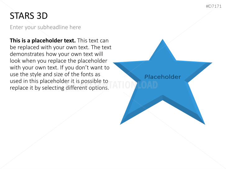 Stars 3D | PowerPoint Templates | PresentationLoad