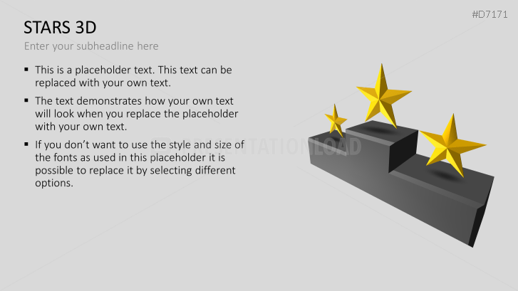Stars 3D | PowerPoint Templates | PresentationLoad