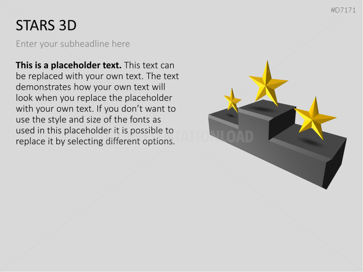 Stars 3D | PowerPoint Templates | PresentationLoad