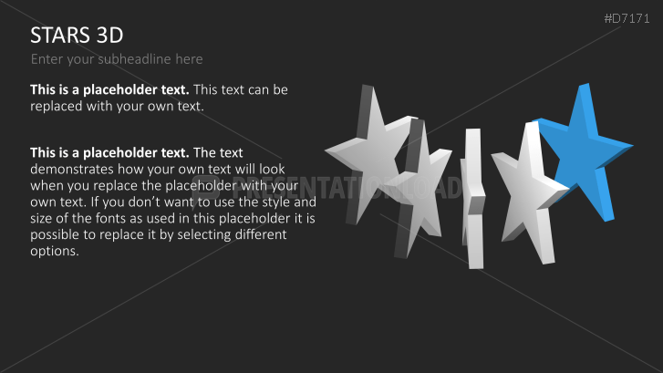 Stars 3D | PowerPoint Templates | PresentationLoad