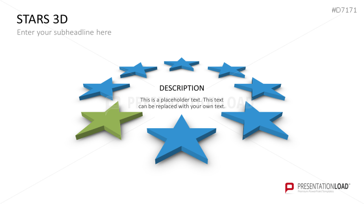Stars 3D | PowerPoint Templates | PresentationLoad