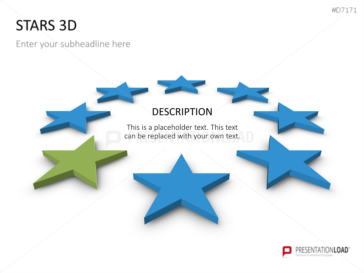 Stars 3D | PowerPoint Templates | PresentationLoad