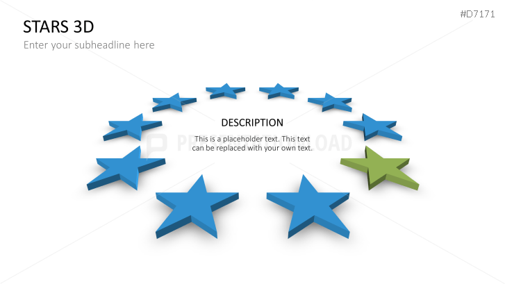 Stars 3D | PowerPoint Templates | PresentationLoad