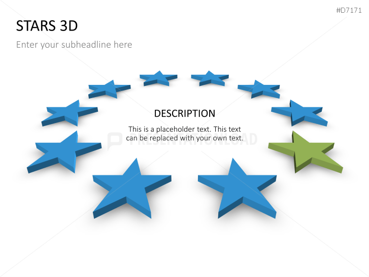 Stars 3D | PowerPoint Templates | PresentationLoad