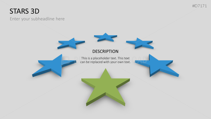 Stars 3D | PowerPoint Templates | PresentationLoad