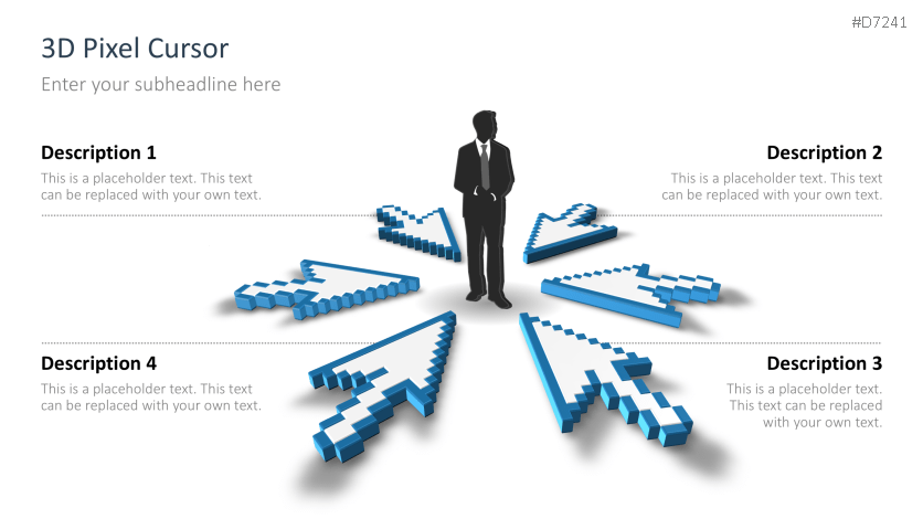 3D Pixel Cursor | PowerPoint Templates | PresentationLoad