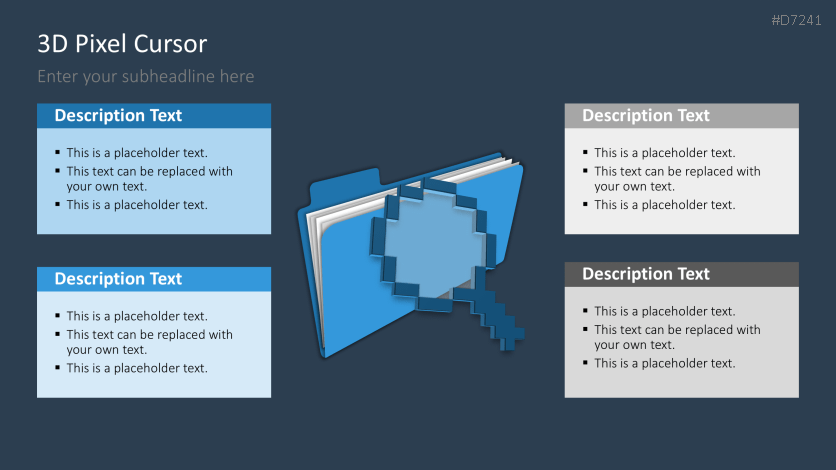 3D Pixel Cursor | PowerPoint Templates | PresentationLoad