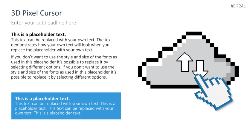 3D Pixel Cursor | PowerPoint Templates | PresentationLoad