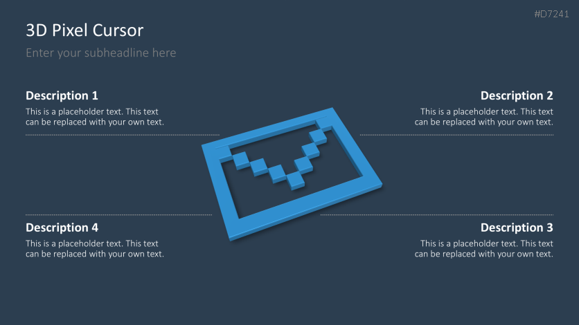 3D Pixel Cursor | PowerPoint Templates | PresentationLoad