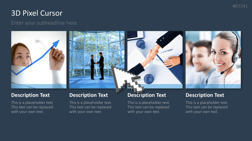 3D Pixel Cursor | PowerPoint Templates | PresentationLoad