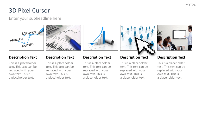 3D Pixel Cursor | PowerPoint Templates | PresentationLoad