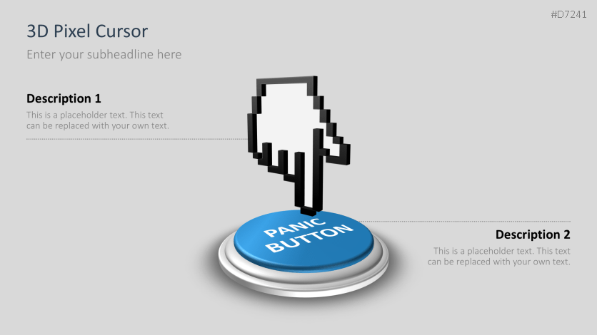 3D Pixel Cursor | PowerPoint Templates | PresentationLoad