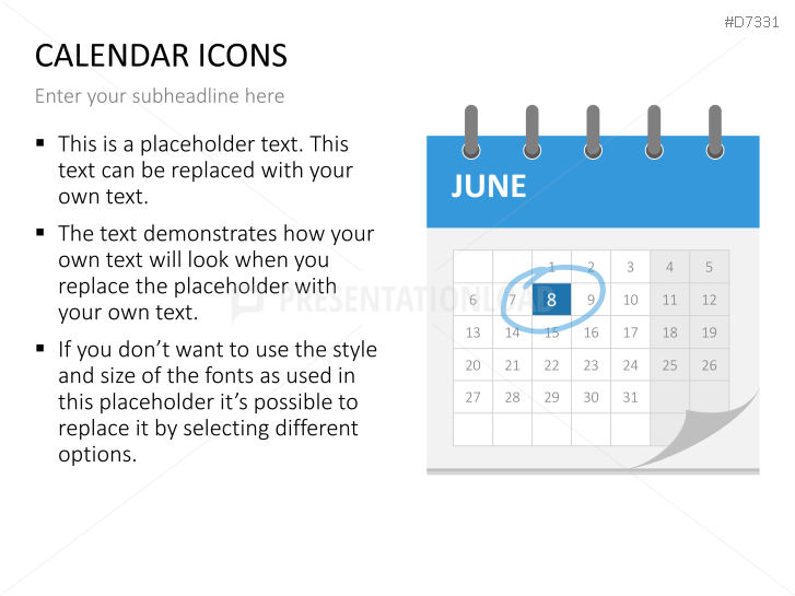 PowerPoint Calendar Icons | PresentationLoad