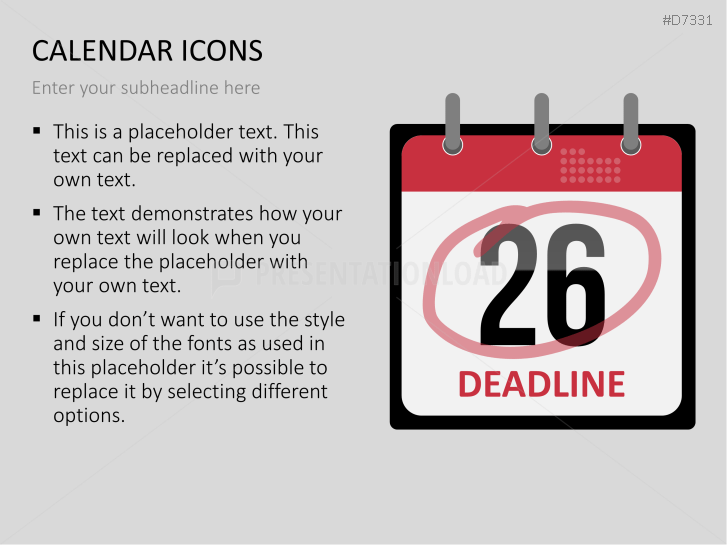 PowerPoint Calendar Icons | PresentationLoad