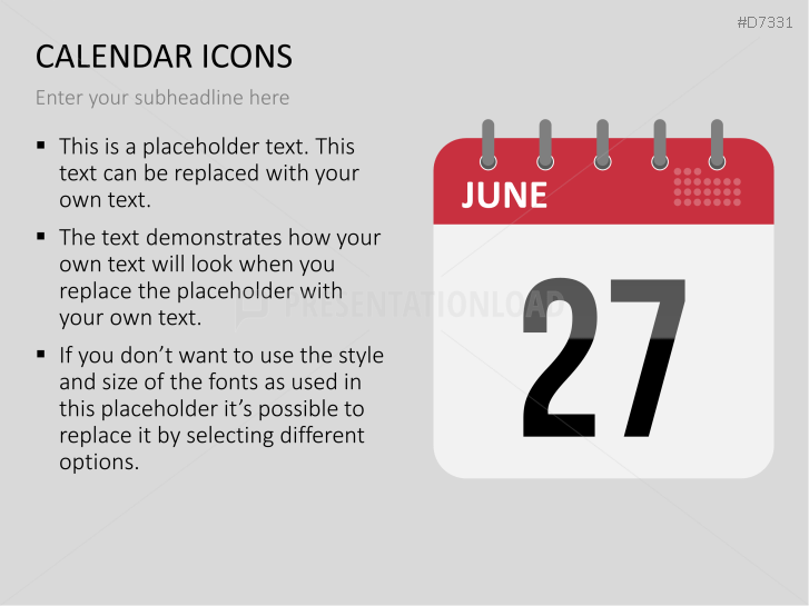 PowerPoint Calendar Icons | PresentationLoad