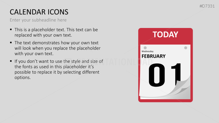PowerPoint Calendar Icons | PresentationLoad