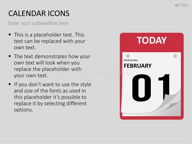 PowerPoint Calendar Icons | PresentationLoad
