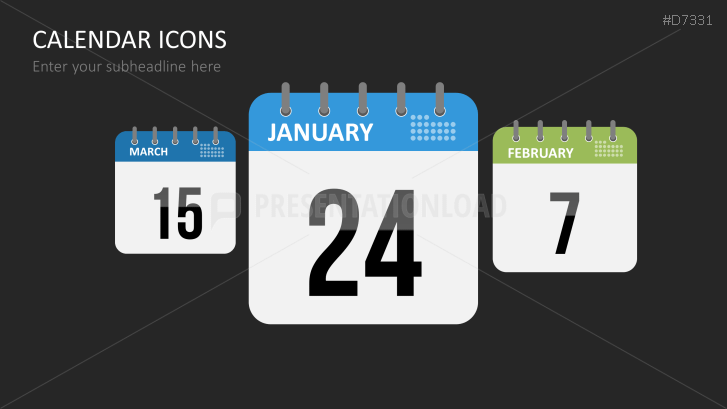 PowerPoint Kalender Icons | PresentationLoad