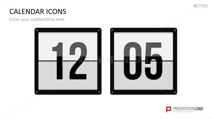 PowerPoint Calendar Icons | PresentationLoad