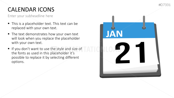 PowerPoint Calendar Icons | PresentationLoad