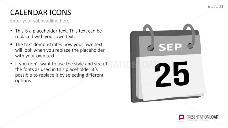 PowerPoint Calendar Icons | PresentationLoad
