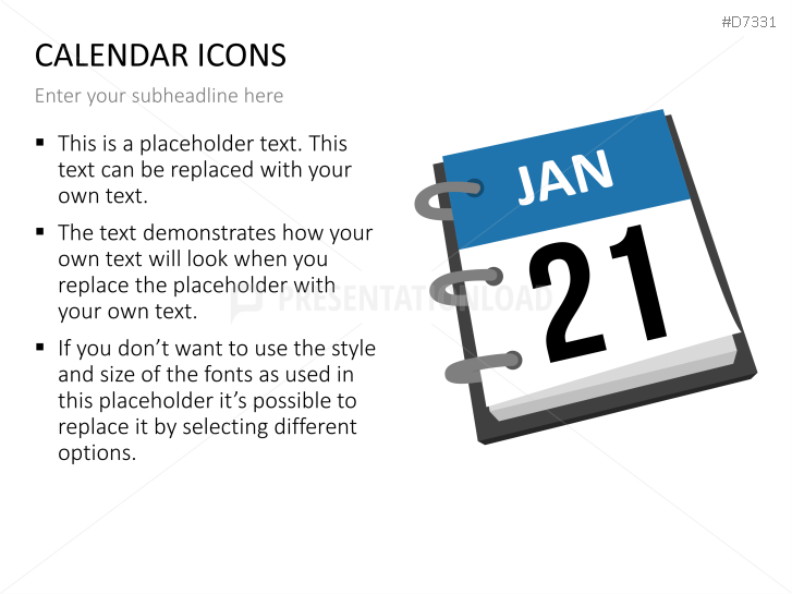 PowerPoint Calendar Icons | PresentationLoad