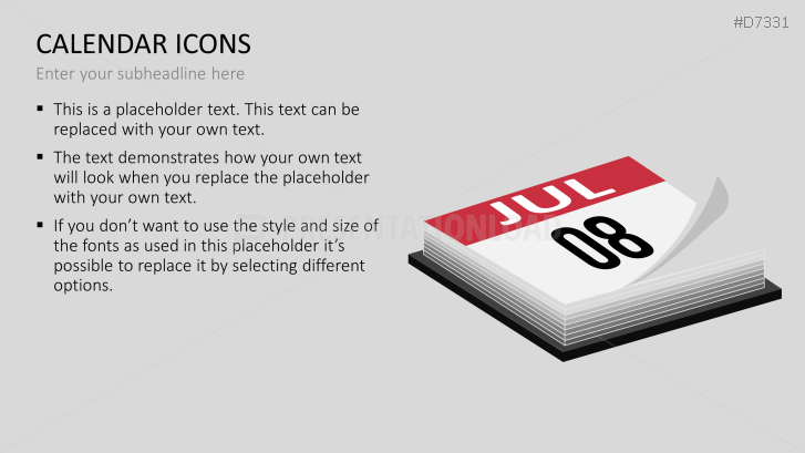 PowerPoint Calendar Icons | PresentationLoad