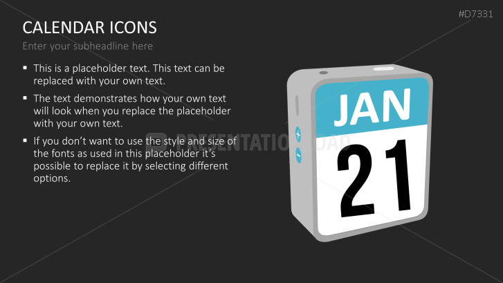 PowerPoint Calendar Icons | PresentationLoad