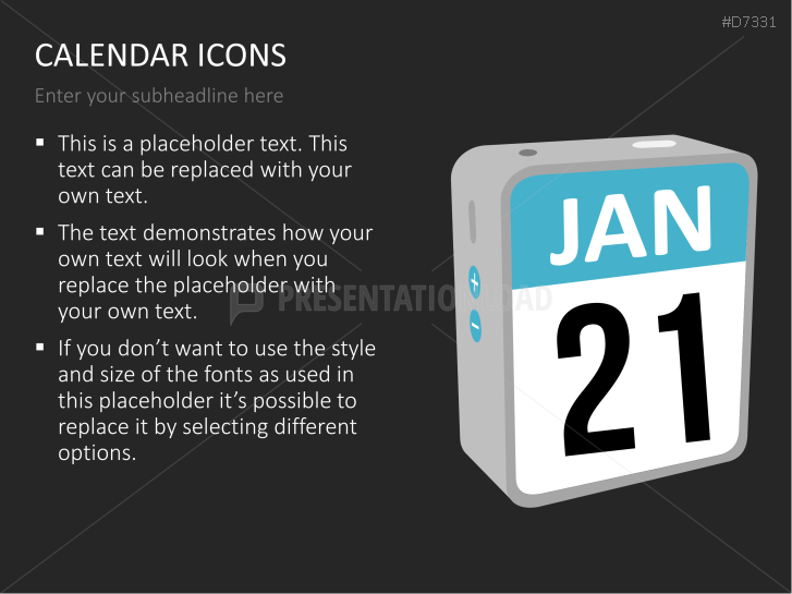 PowerPoint Calendar Icons | PresentationLoad