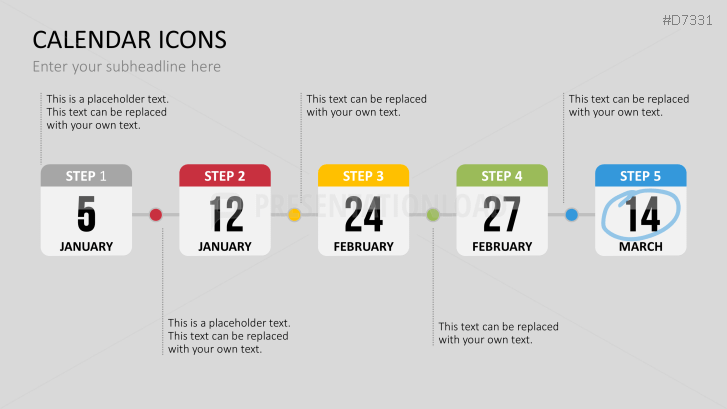 PowerPoint Calendar Icons | PresentationLoad