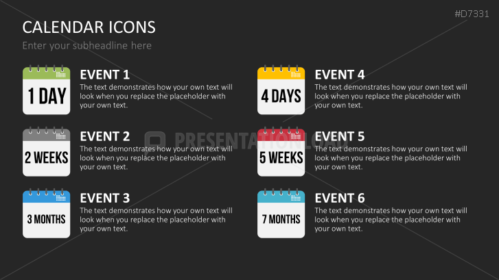 PowerPoint Calendar Icons | PresentationLoad