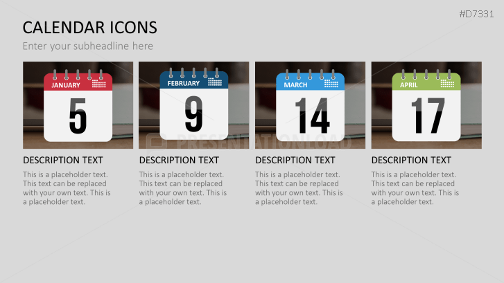 PowerPoint Calendar Icons | PresentationLoad