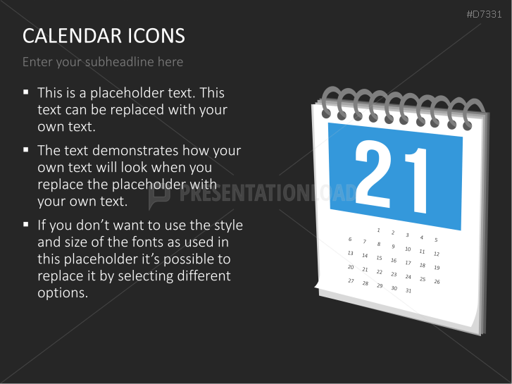 PowerPoint Calendar Icons | PresentationLoad