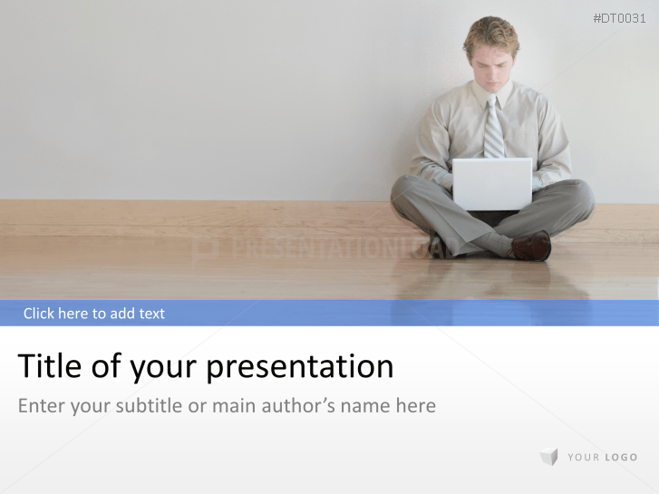 Man with Laptop | PowerPoint Templates | PresentationLoad