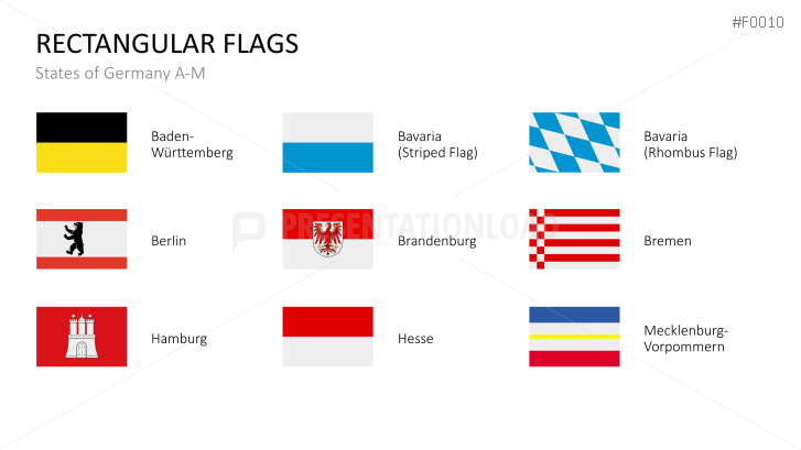 Germany-Federal States Flags | PowerPoint Templates | PresentationLoad