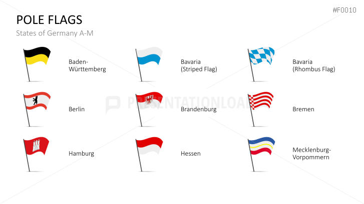 Germany-Federal States Flags | PowerPoint Templates | PresentationLoad