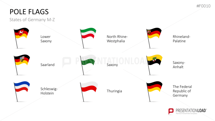 Germany-Federal States Flags | PowerPoint Templates | PresentationLoad