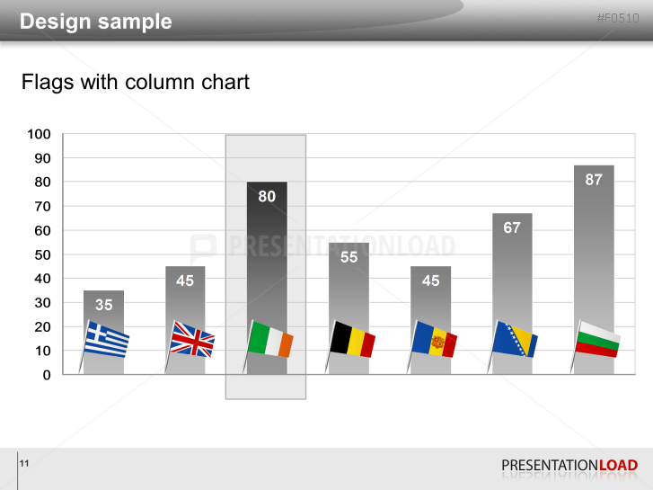 Europe Flags - Flags on Pin | PowerPoint Templates | PresentationLoad