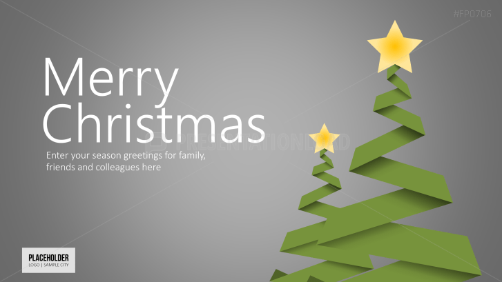 Christmas Templates Christmas Tree With A Star | PowerPoint Templates ...