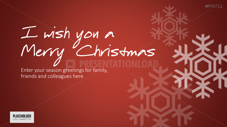Christmas Templates Snowflake | PowerPoint Templates | PresentationLoad