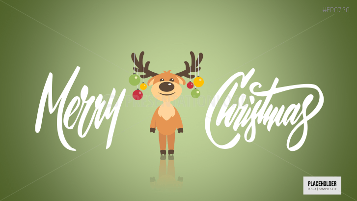 Christmas Templates Christmas Cartoondeer | PowerPoint Templates ...