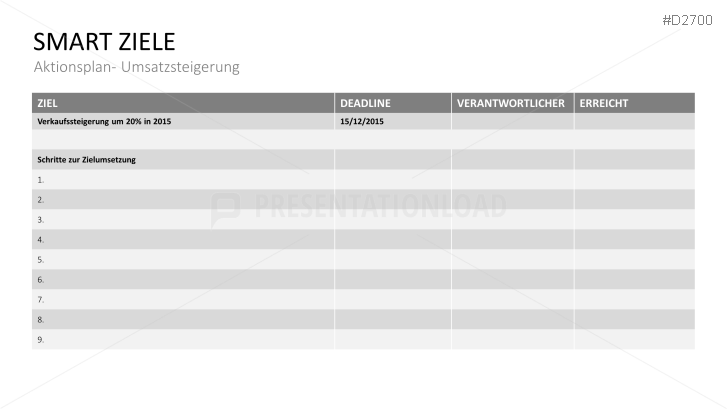 SMART Ziele | PowerPoint Vorlage | PresentationLoad