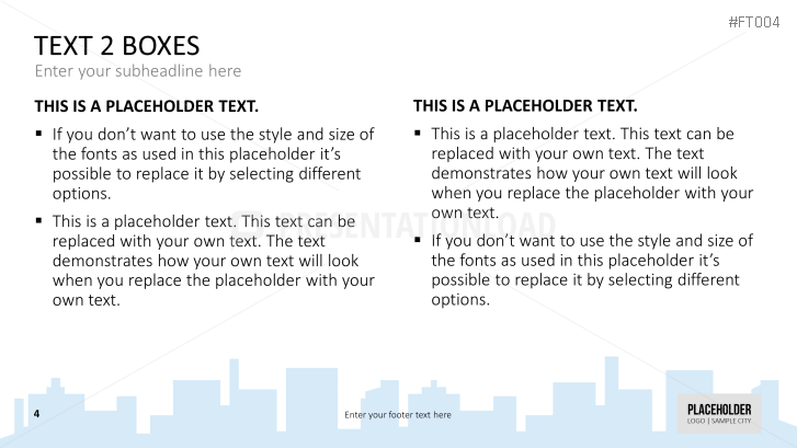 Free PowerPoint Template City Skyline | PowerPoint Templates ...