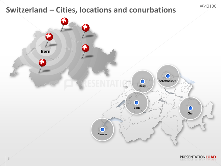 PowerPoint Map Switzerland | PresentationLoad