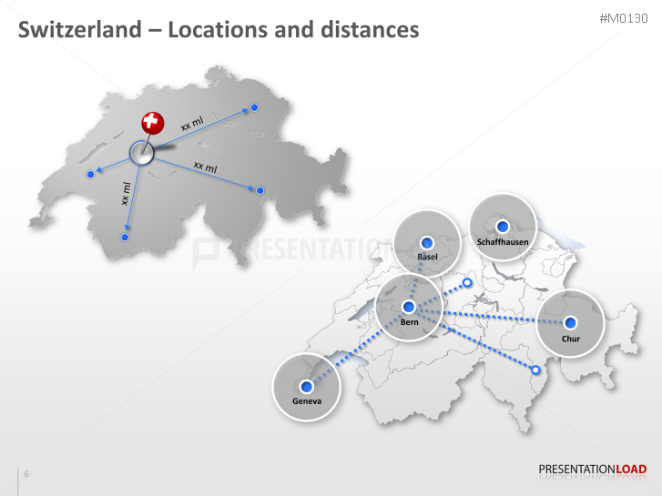 PowerPoint Map Switzerland | PresentationLoad