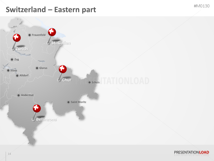 PowerPoint Map Switzerland | PresentationLoad